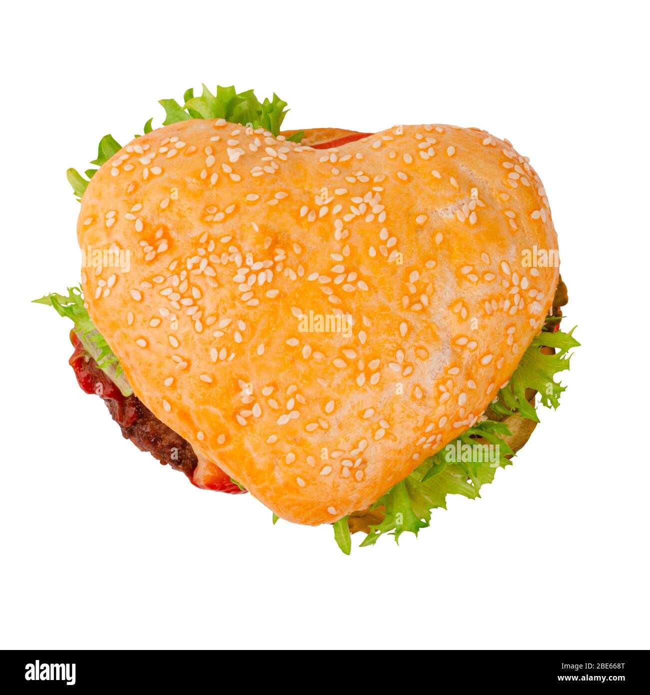 Heart shape burger cheeseburger hamburger, love burger fast food ...