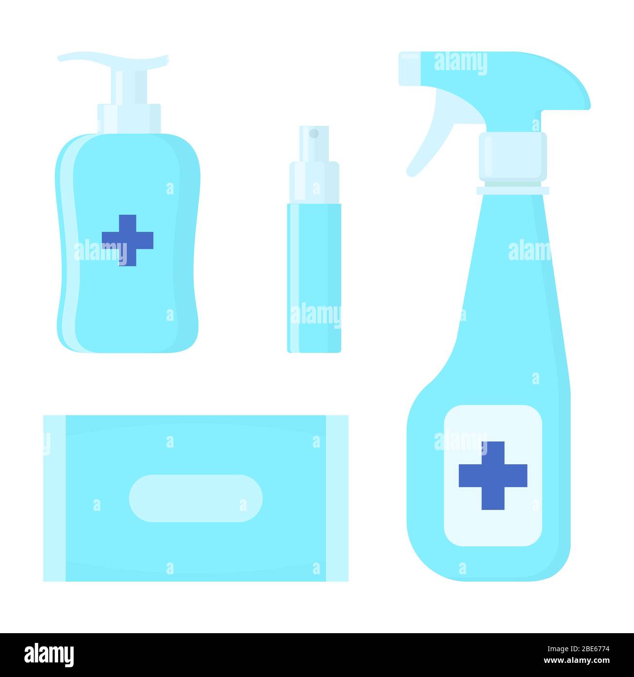 Antibacterial bottles hand hygiene Stock Vector Images - Alamy