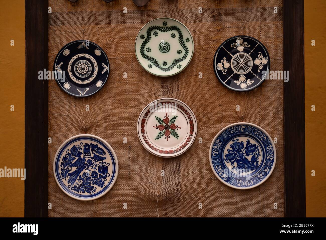 Old traditional plates in rural Transylvania Stock Photo - Alamy