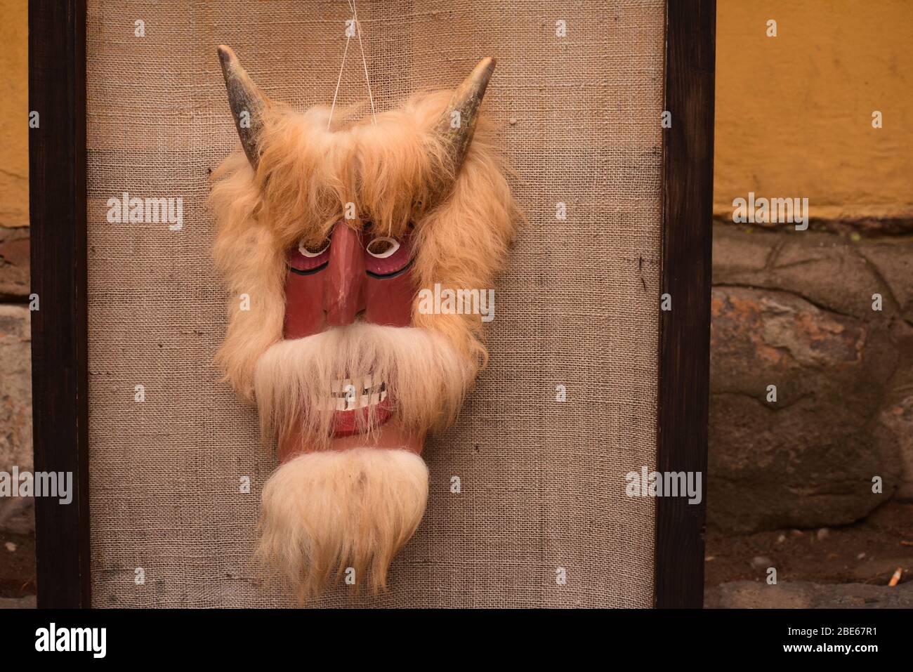 Old traditional devil folk mask in rural Transylvania Stock Photo - Alamy