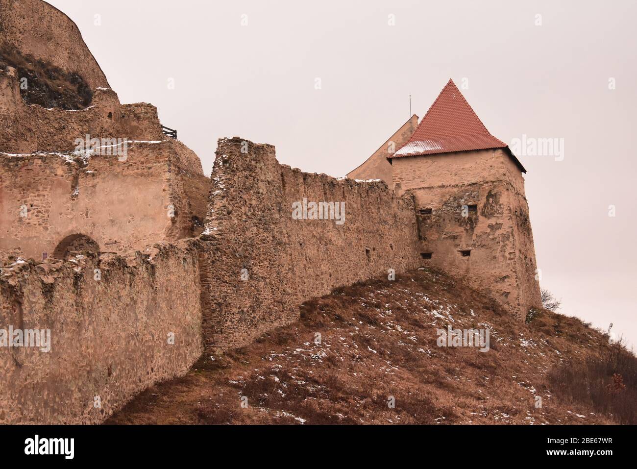 wall of Rupea citadel in Rupea Stock Photo - Alamy