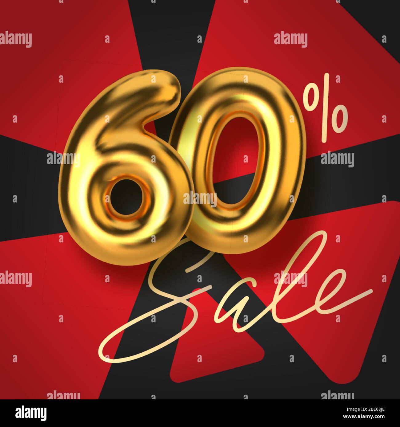 3d number 60 gold hi-res stock photography and images - Alamy