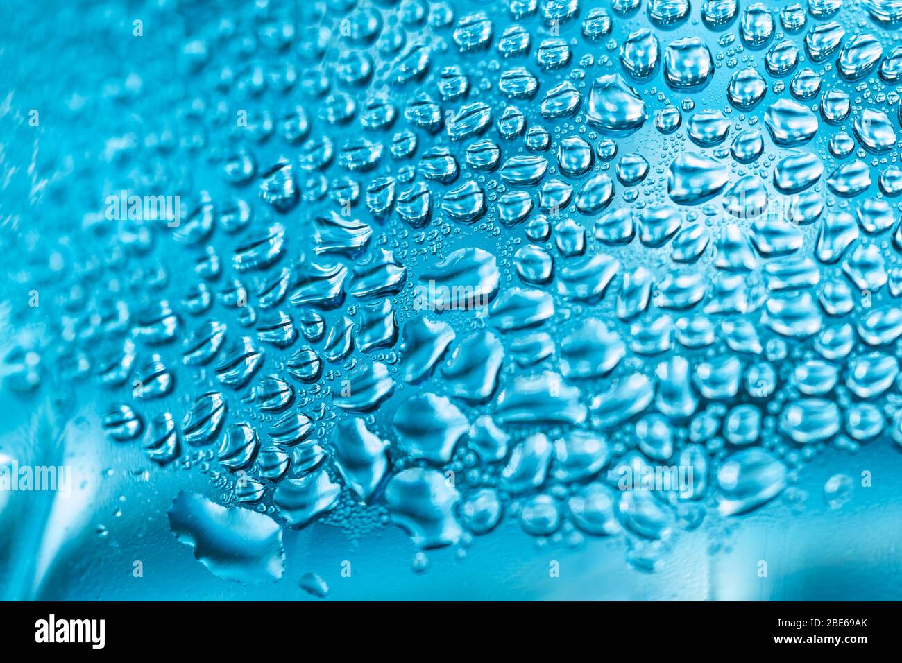 Drops of water. Macro photo. Condensate liquid Stock Photo - Alamy