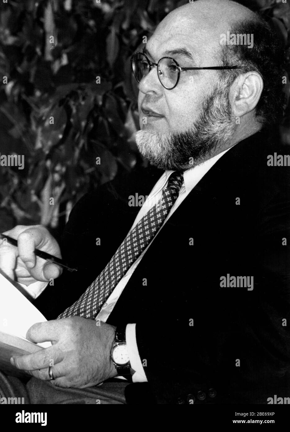 Robert Hue attends PCF (French Commmunist Party) meeting, Lyon, 1994 ...