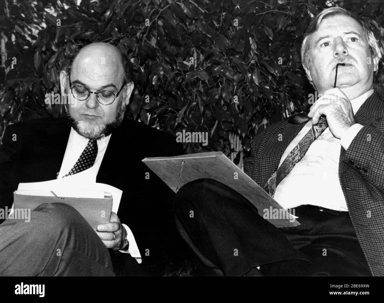 Robert Hue attends PCF (French Commmunist Party) meeting, Lyon, 1994 ...