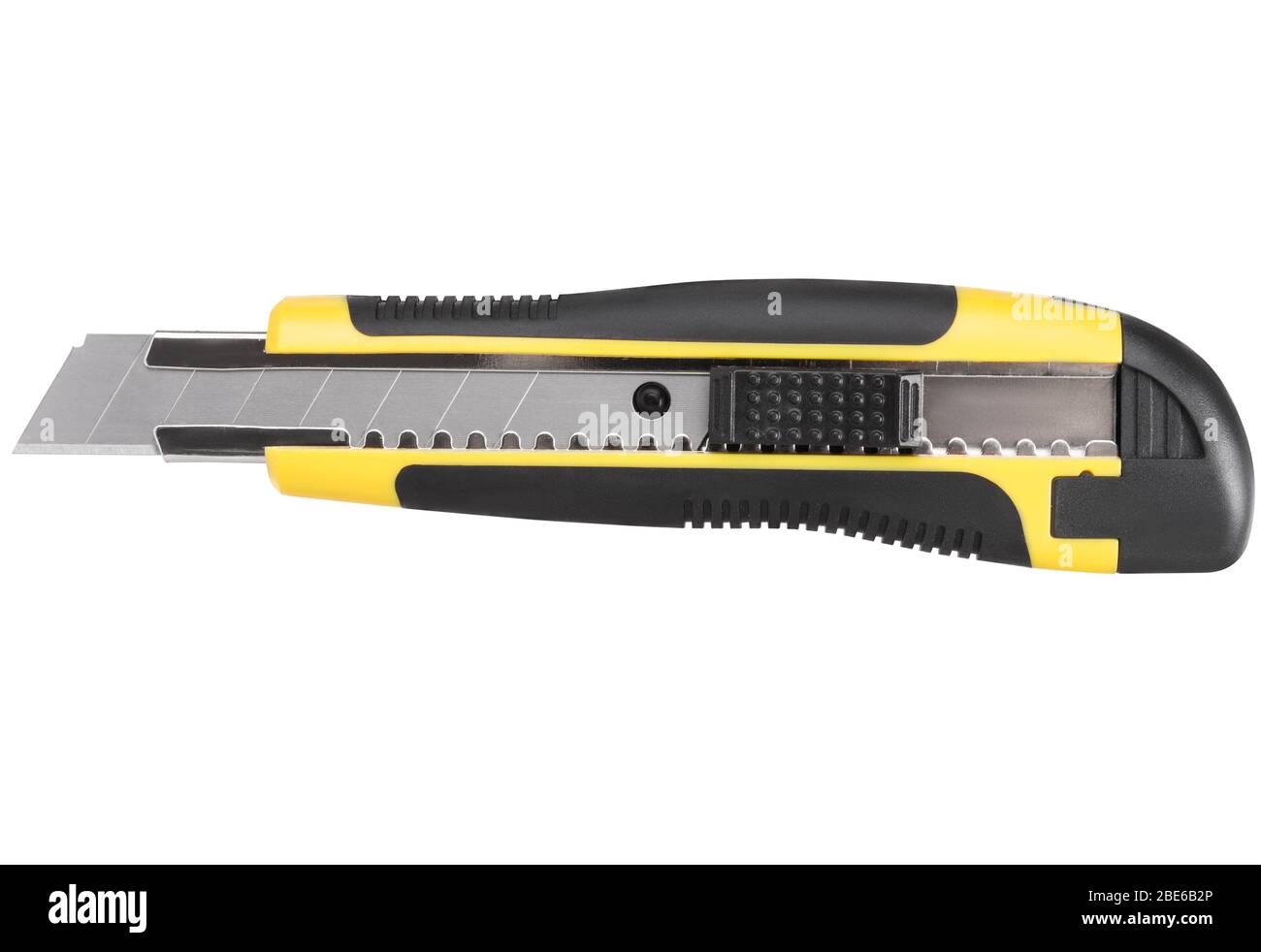 Stationery knife with a blade isolated on a white background Stock ...