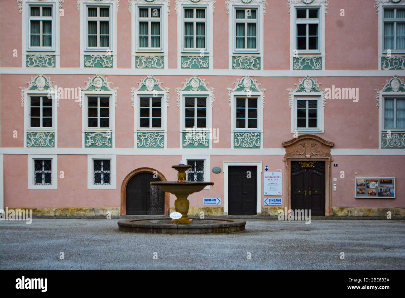 BERCHTESGADEN, GERMANY - Historic town of Berchtesgaden, castle with ...