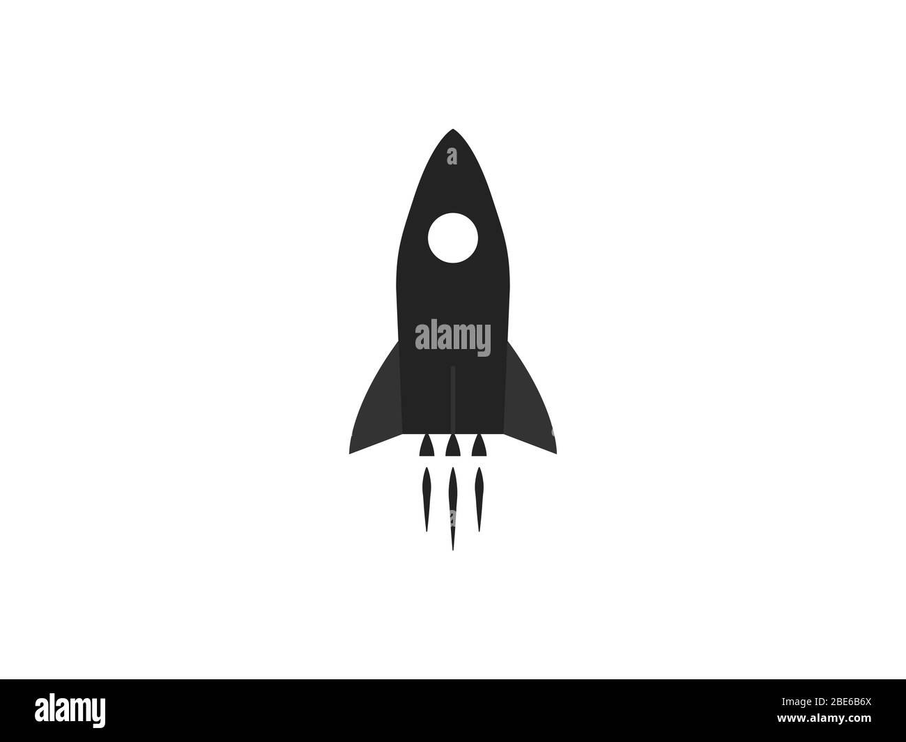 Launch, rocket, startup icon. Vector illustration, flat design Stock ...