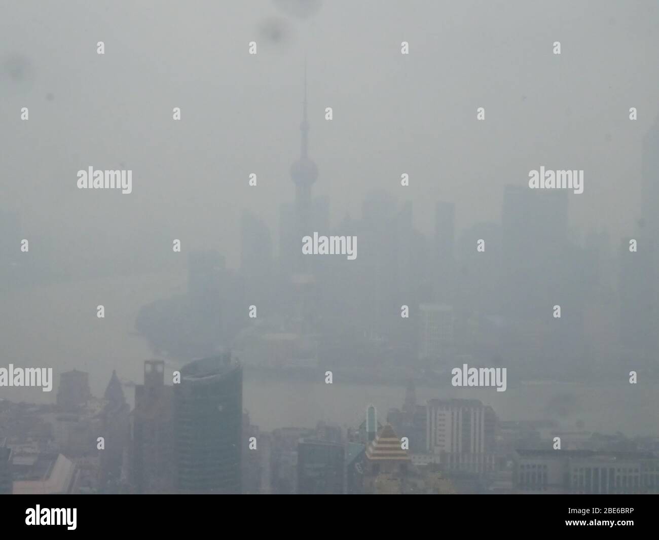 Shanghai Skyline during a heavy snowstorm in winter Stock Photo - Alamy