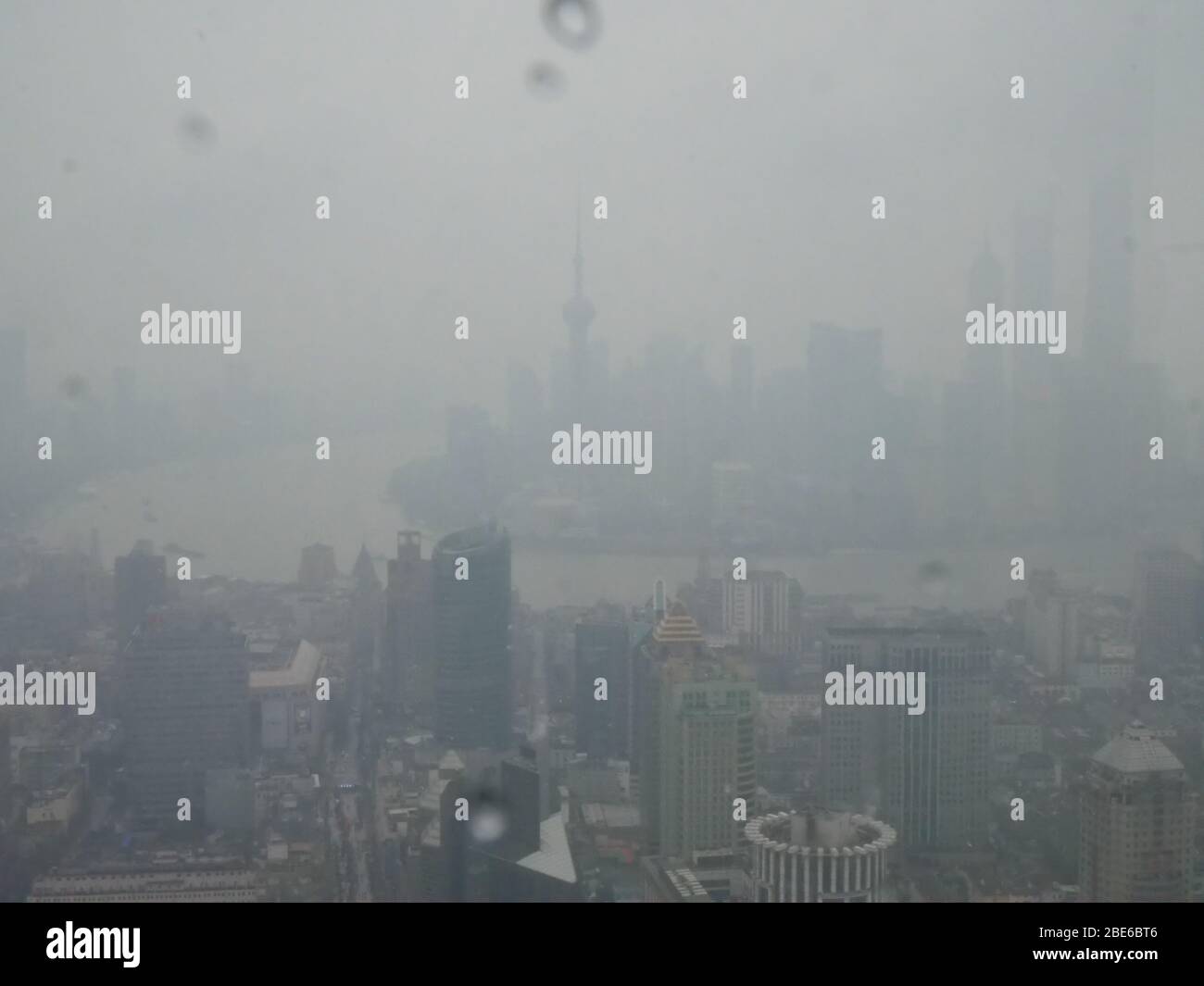 Shanghai Skyline during a heavy snowstorm in winter Stock Photo - Alamy