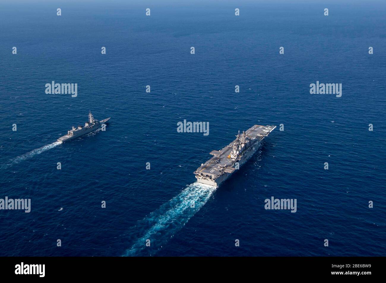 The U.S. Navy flagship America-class amphibious assault ship USS ...