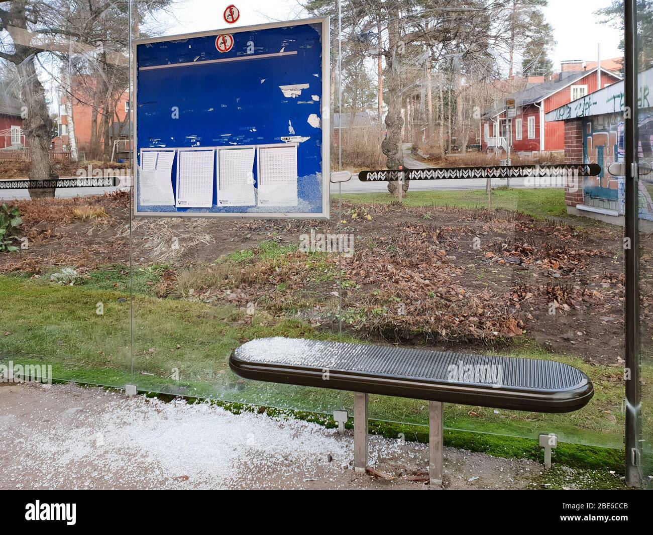 Broken bus stop hi-res stock photography and images - Alamy
