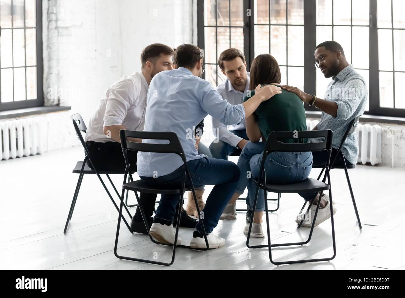 Young people support hi-res stock photography and images - Alamy