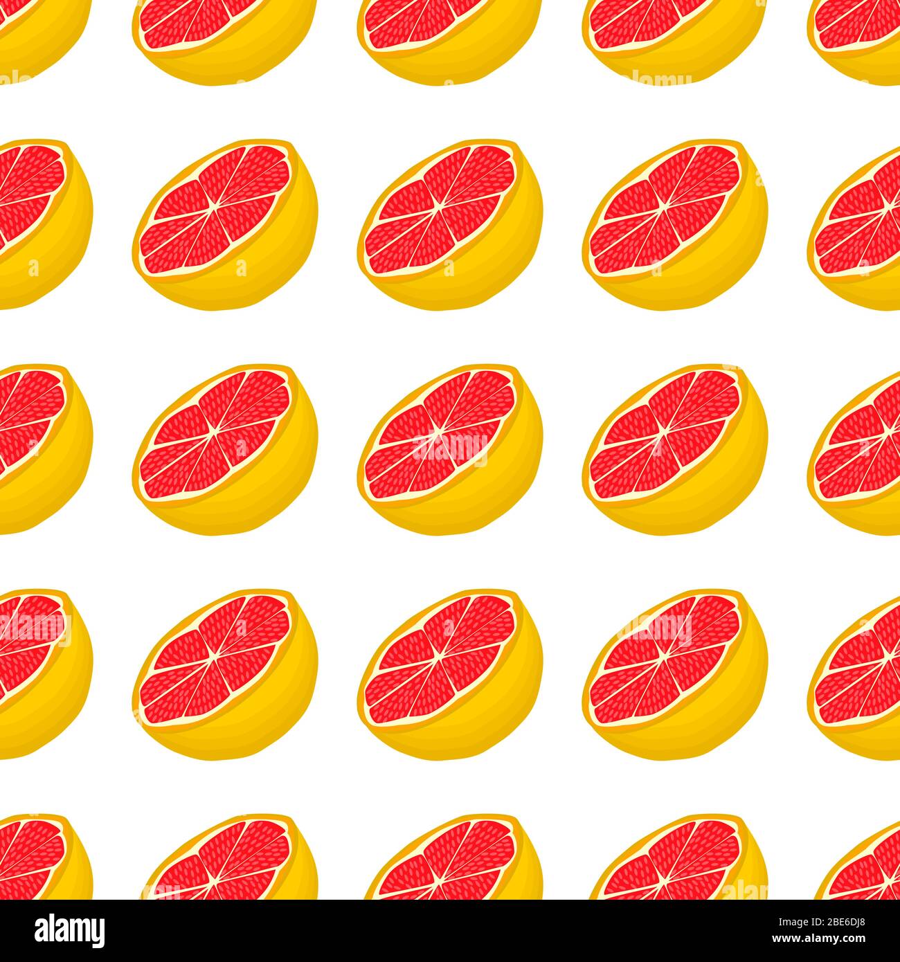 Illustration on theme big colored seamless grapefruit, bright fruit ...