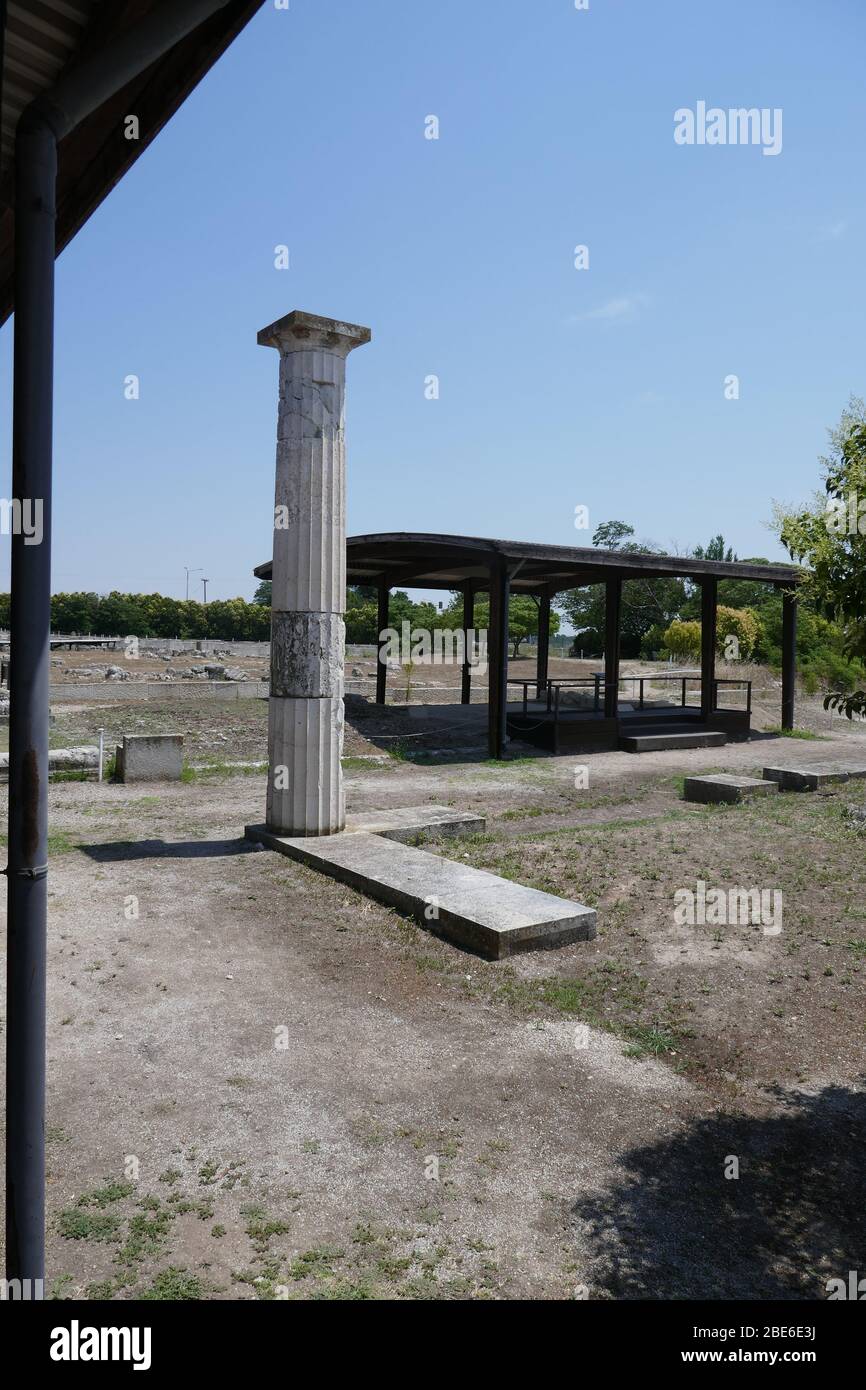 Archaeological Site of Pella Stock Photo - Alamy