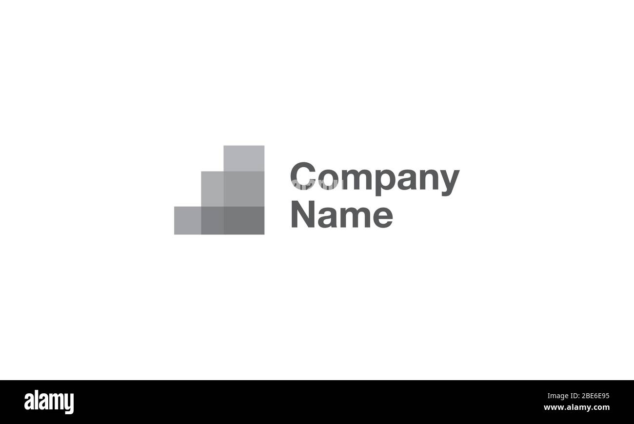 Vector logo on which an abstract image of a concrete structure Stock ...