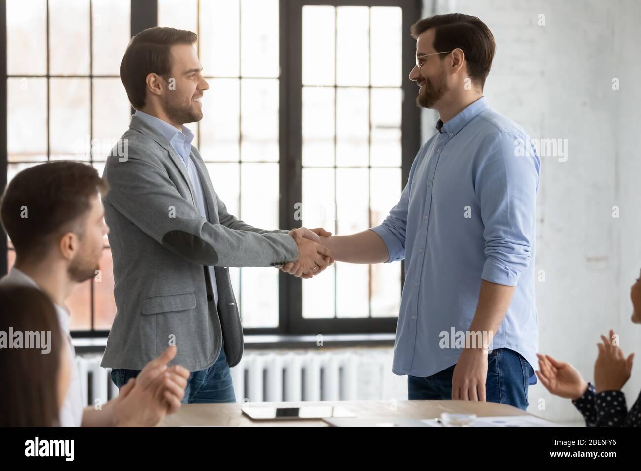 Happy boss hi-res stock photography and images - Alamy