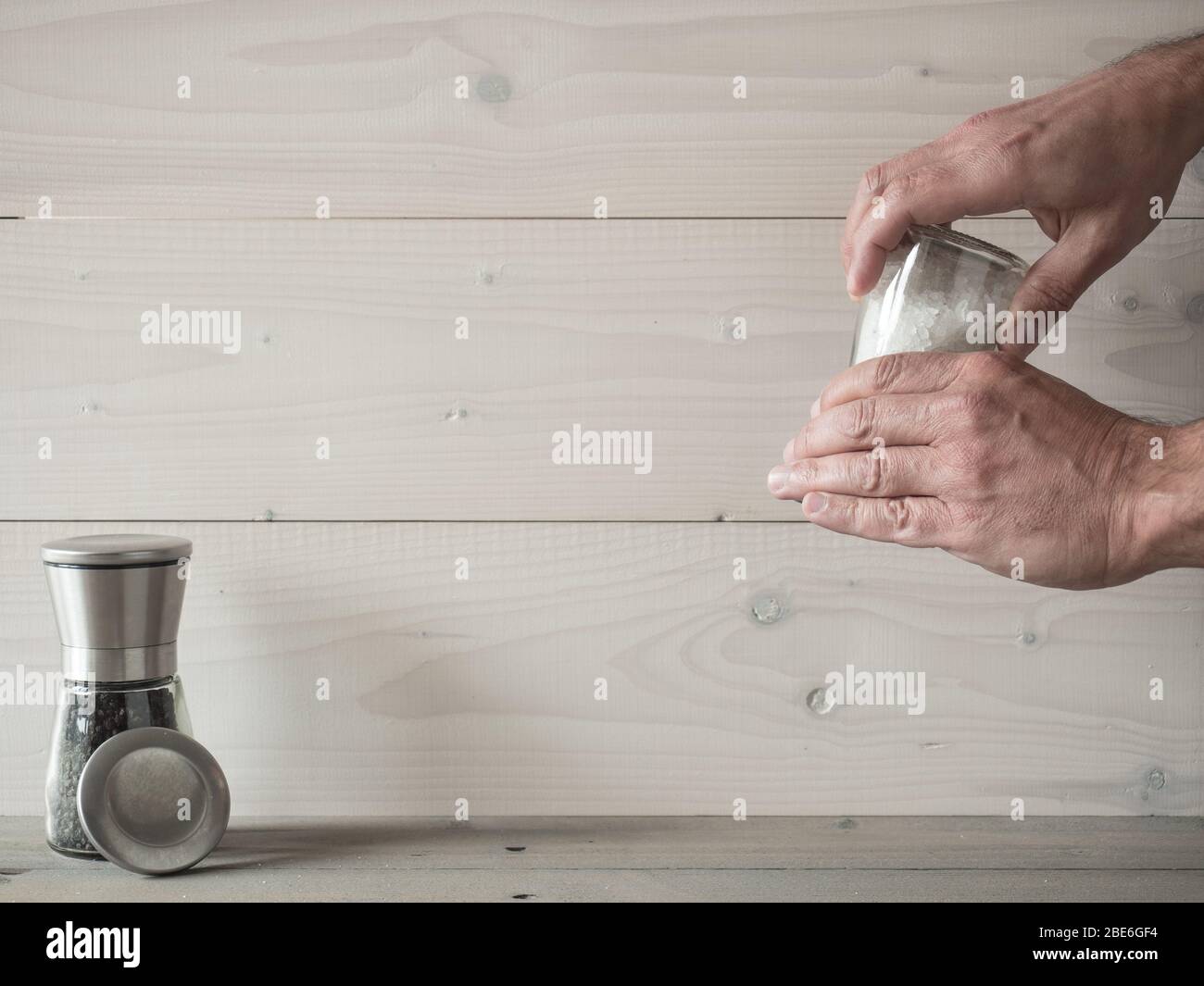 Grinding salt hi-res stock photography and images - Alamy