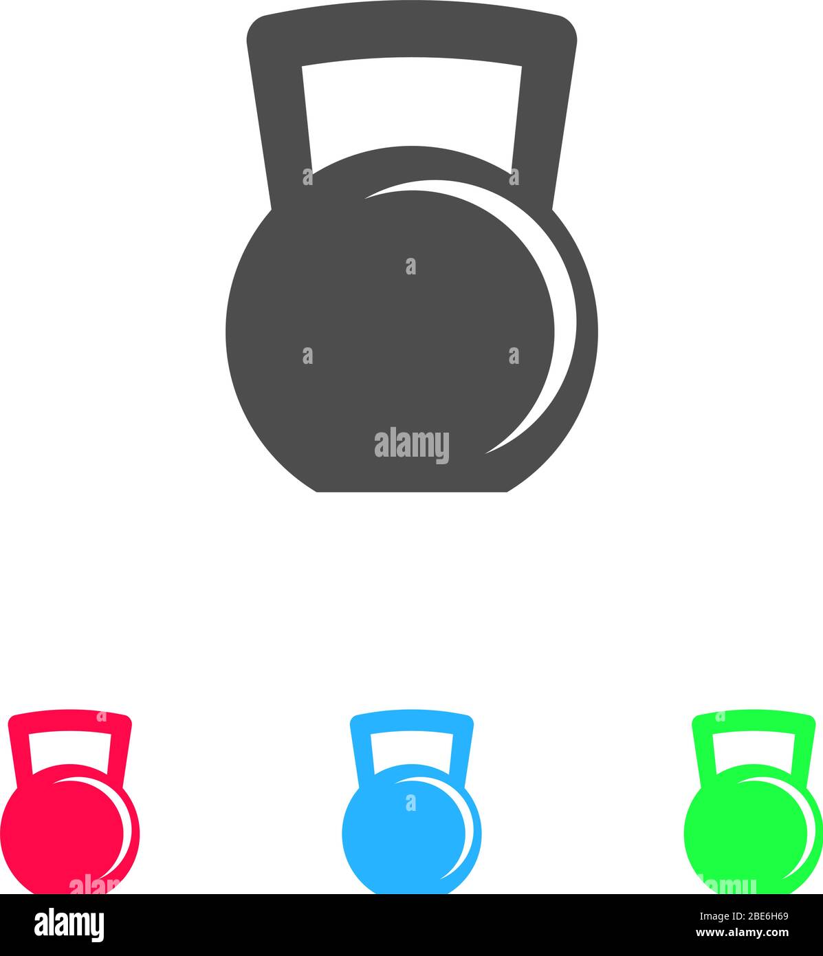 Weight icon flat. Color pictogram on white background. Vector ...