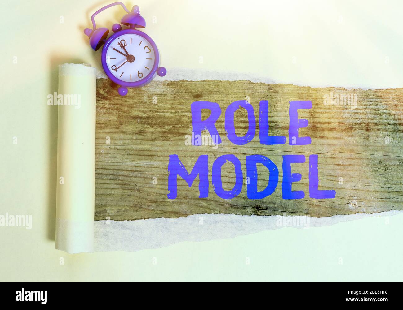 Conceptual hand writing showing Role Model. Concept meaning a ...