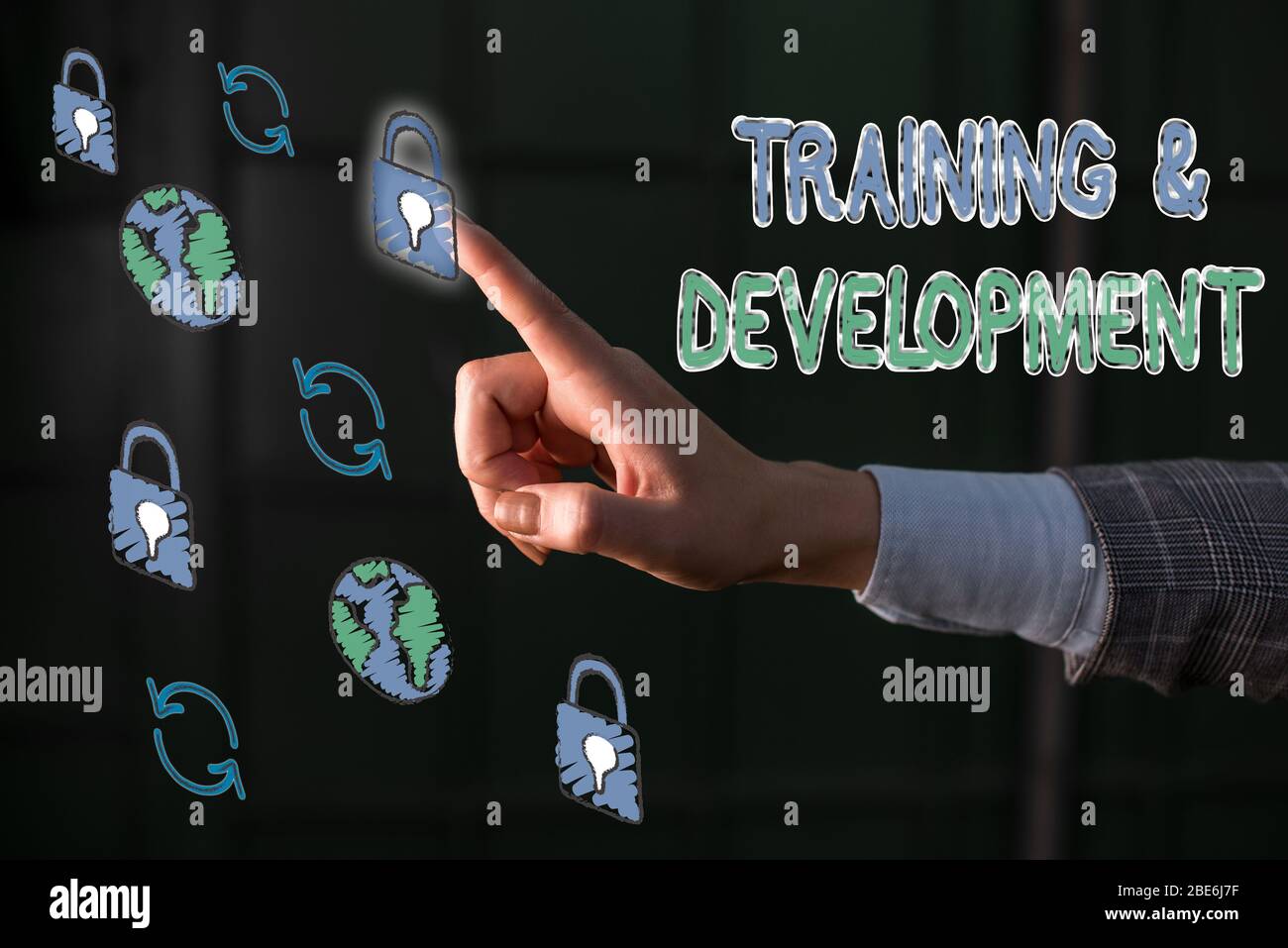 Word writing text Training And Development. Business photo showcasing learn specific knowledge ...