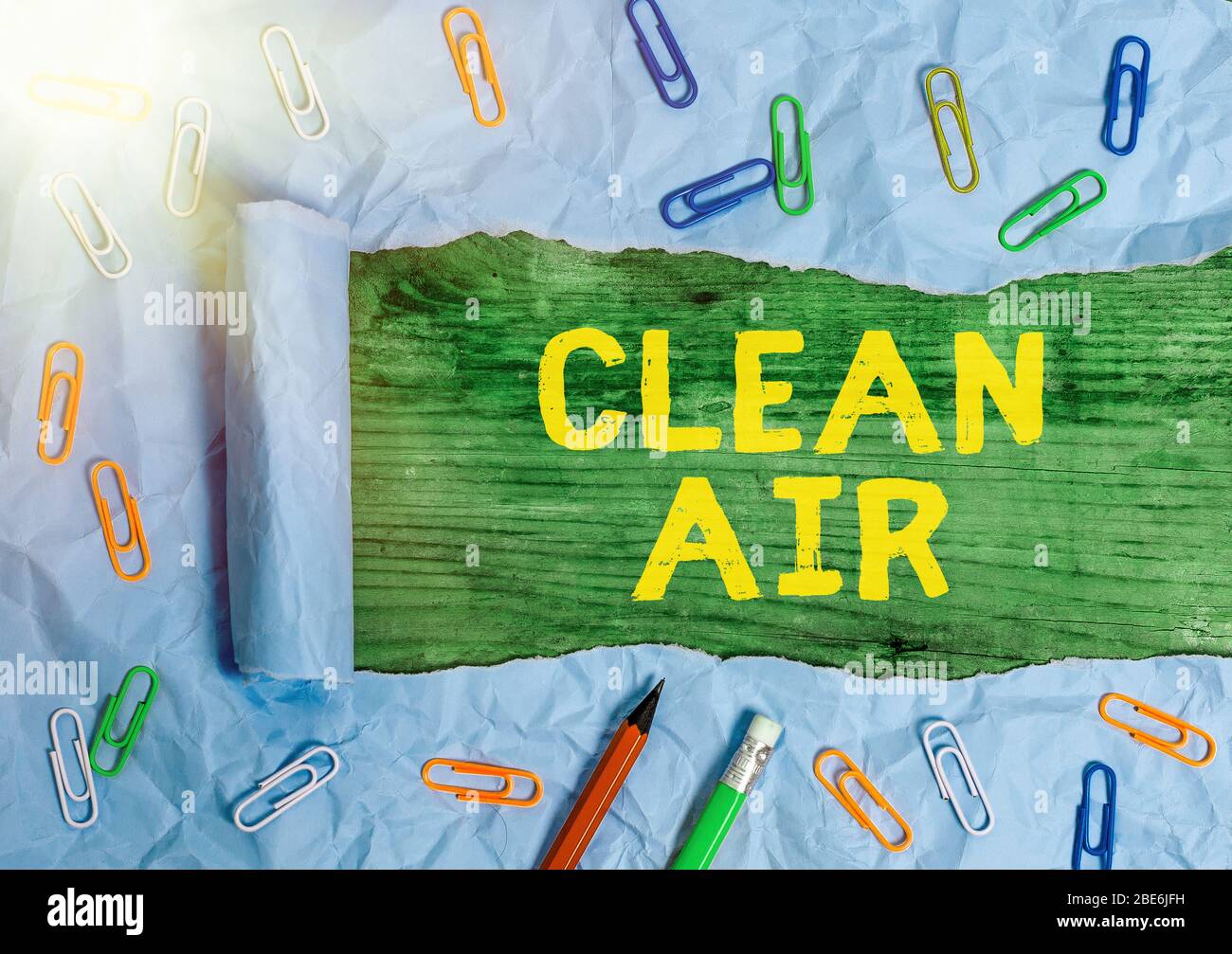 Conceptual hand writing showing Clean Air. Concept meaning air that has ...