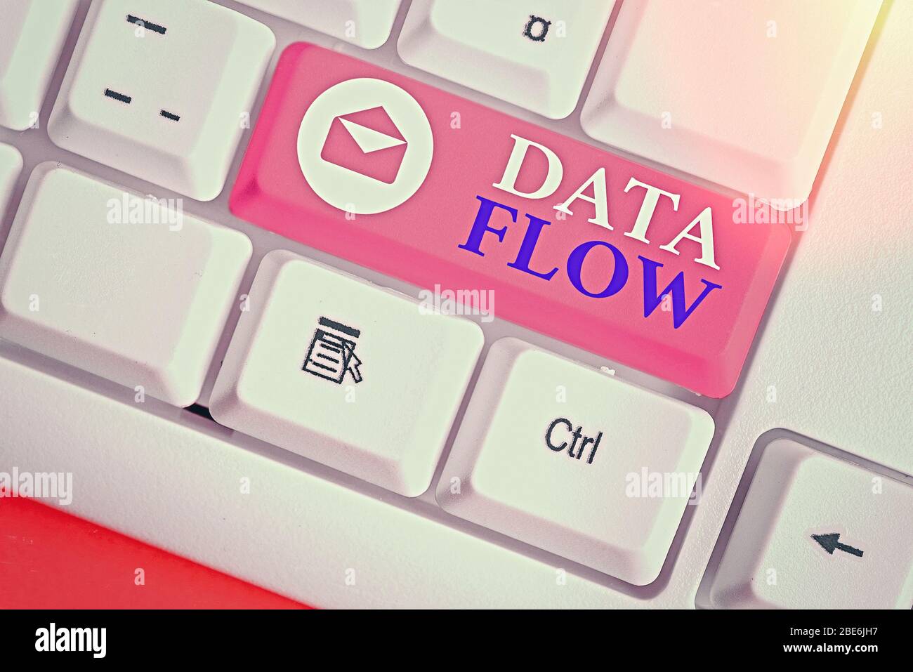 Writing note showing Data Flow. Business concept for the movement of ...