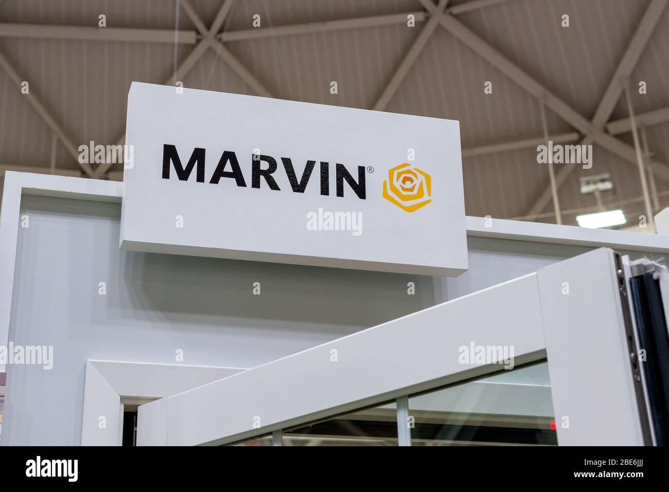 MINNEAPOLIS, MN/USA - MARCH 1, 2020: Marvin Windows Corporation window ...