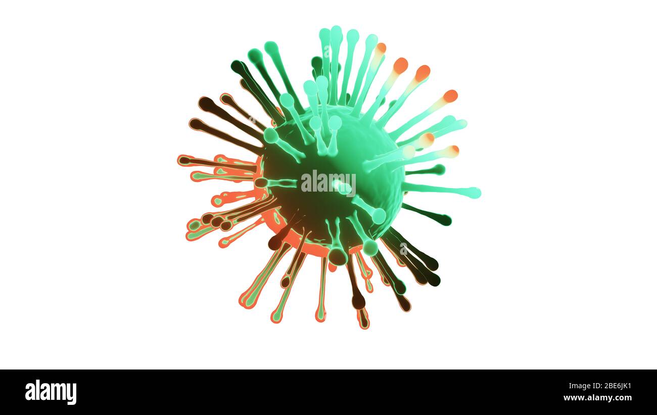 Illustration of a virus. 3d rendering Stock Photo - Alamy