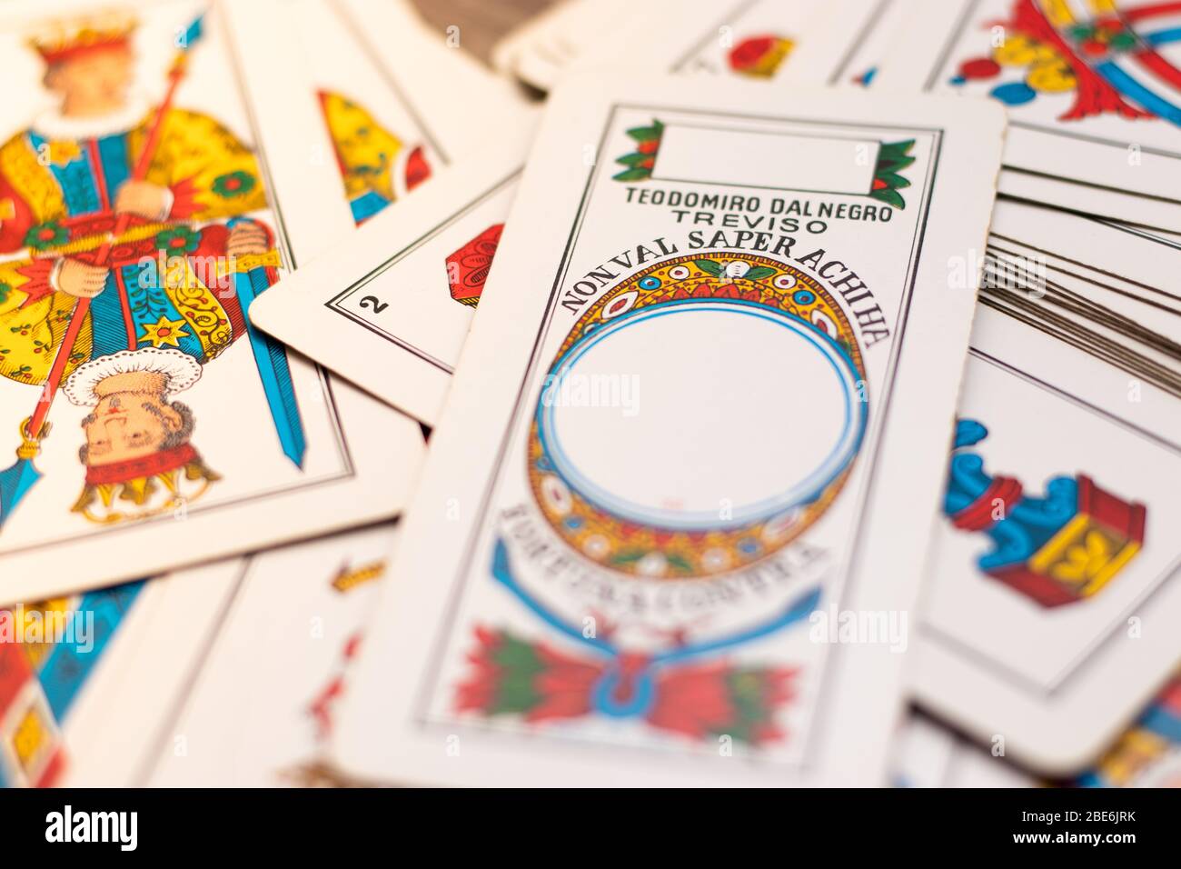 Triestine cards, old european game originating from northern italy ...