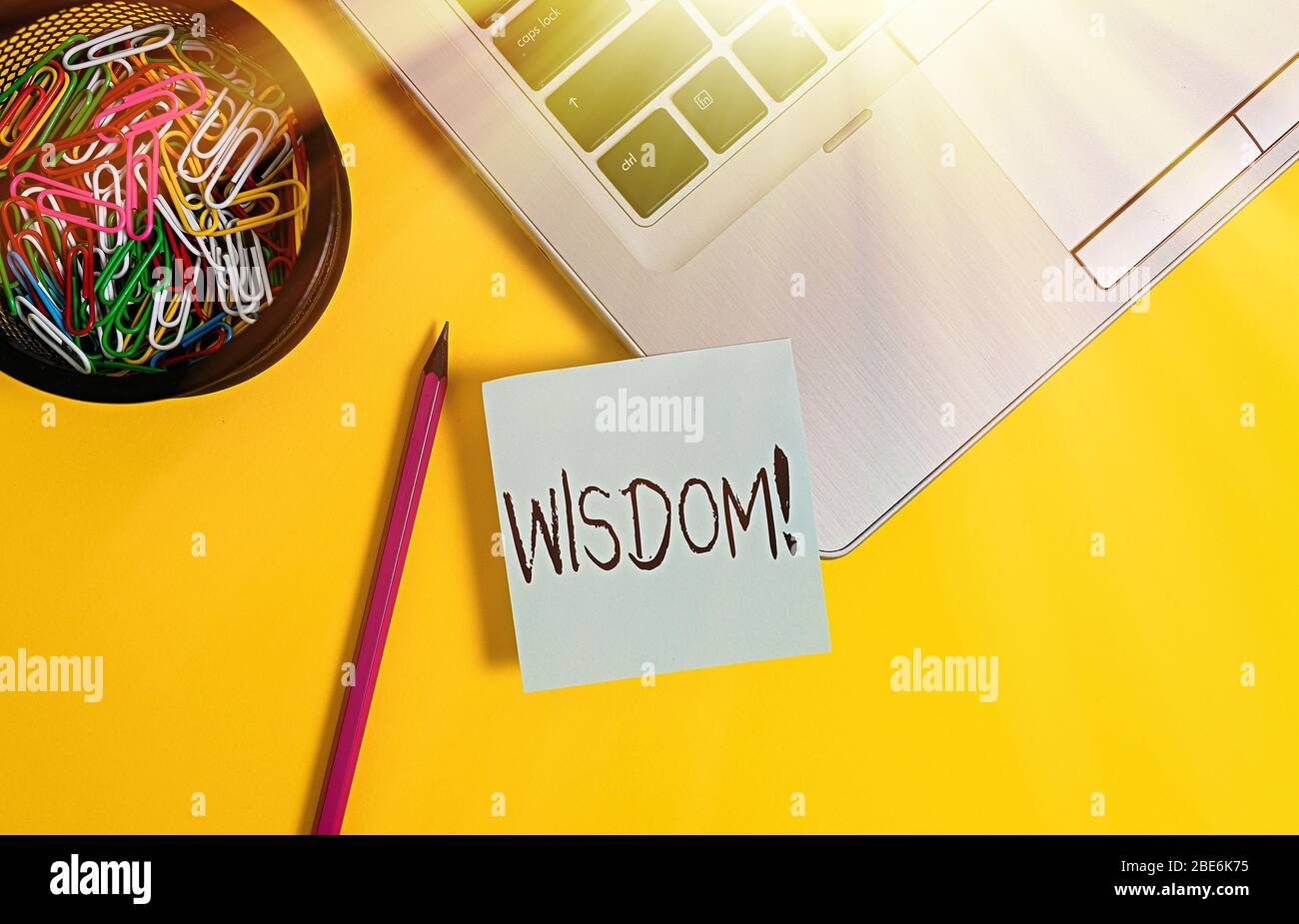 Handwriting text writing Wisdom. Conceptual photo the ability to use ...