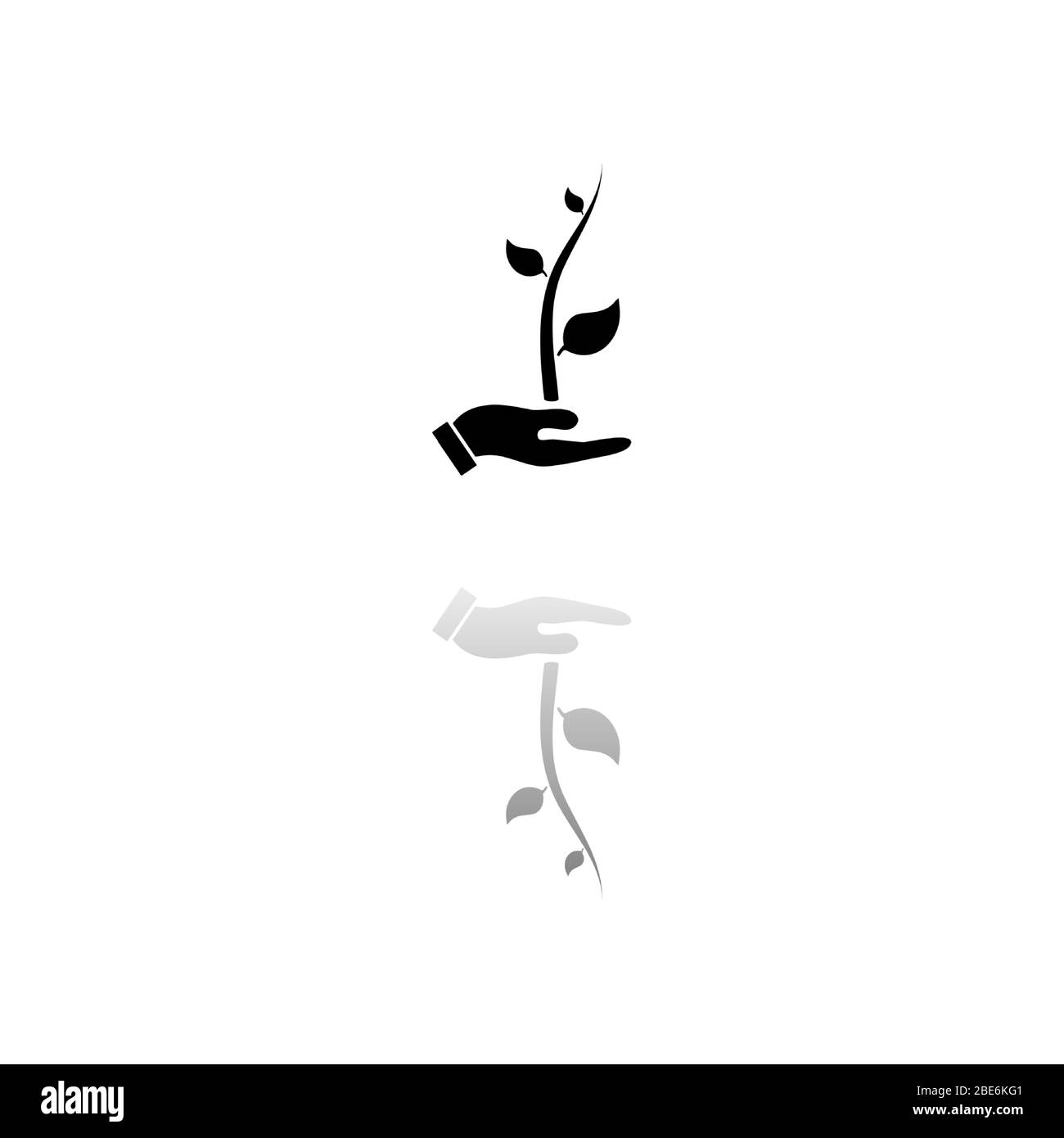 Love organic logo Black and White Stock Photos & Images - Alamy