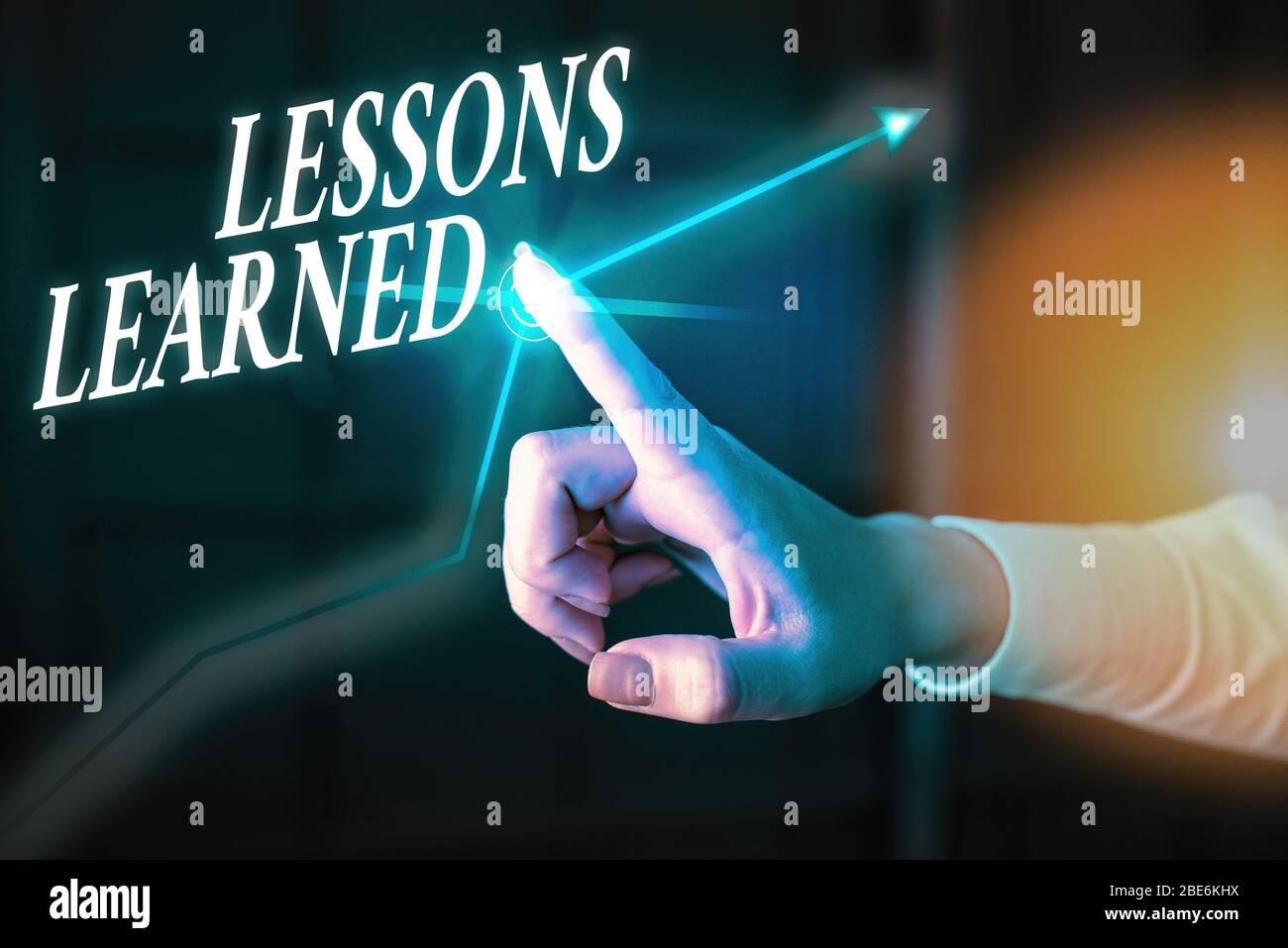 Handwriting text writing Lessons Learned. Conceptual photo the knowledge or understanding gained ...