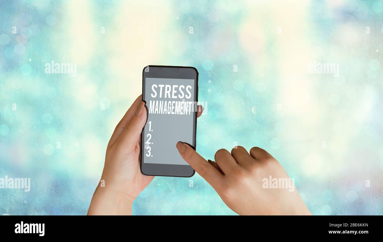 Conceptual hand writing showing Stress Management. Concept meaning ...