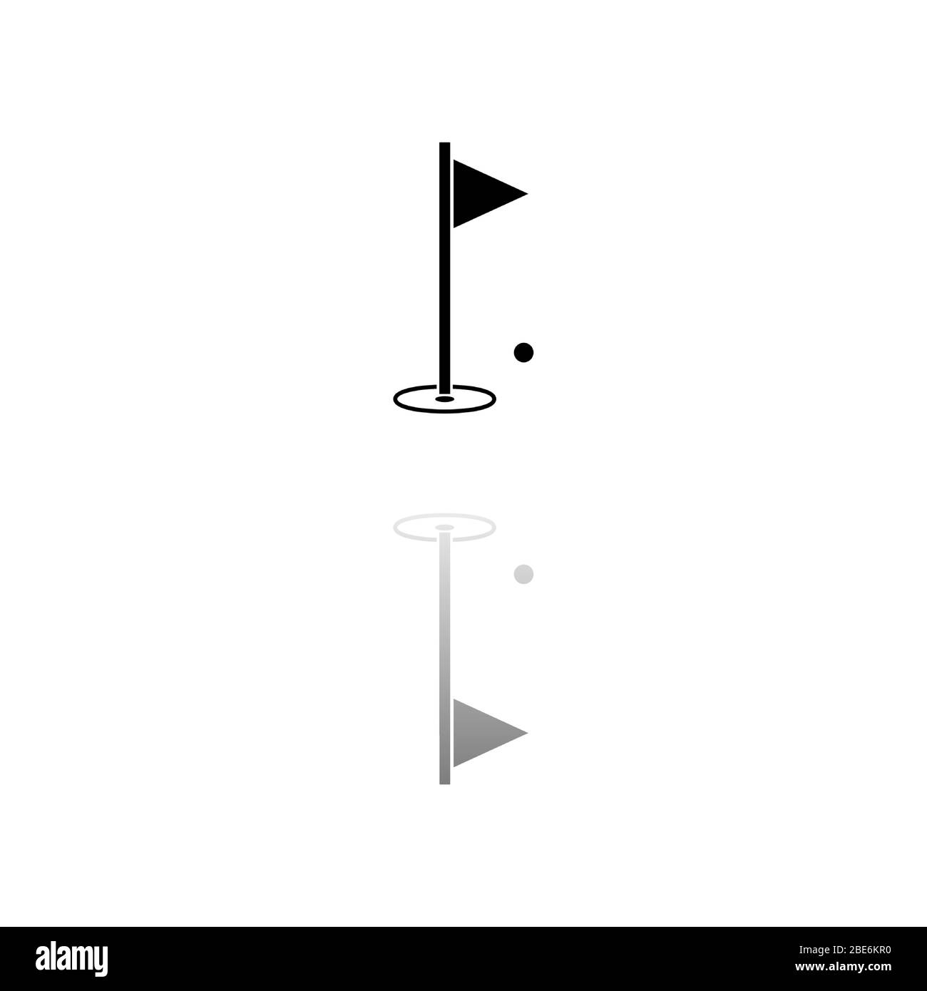 Set golf sport logo Black and White Stock Photos & Images - Alamy