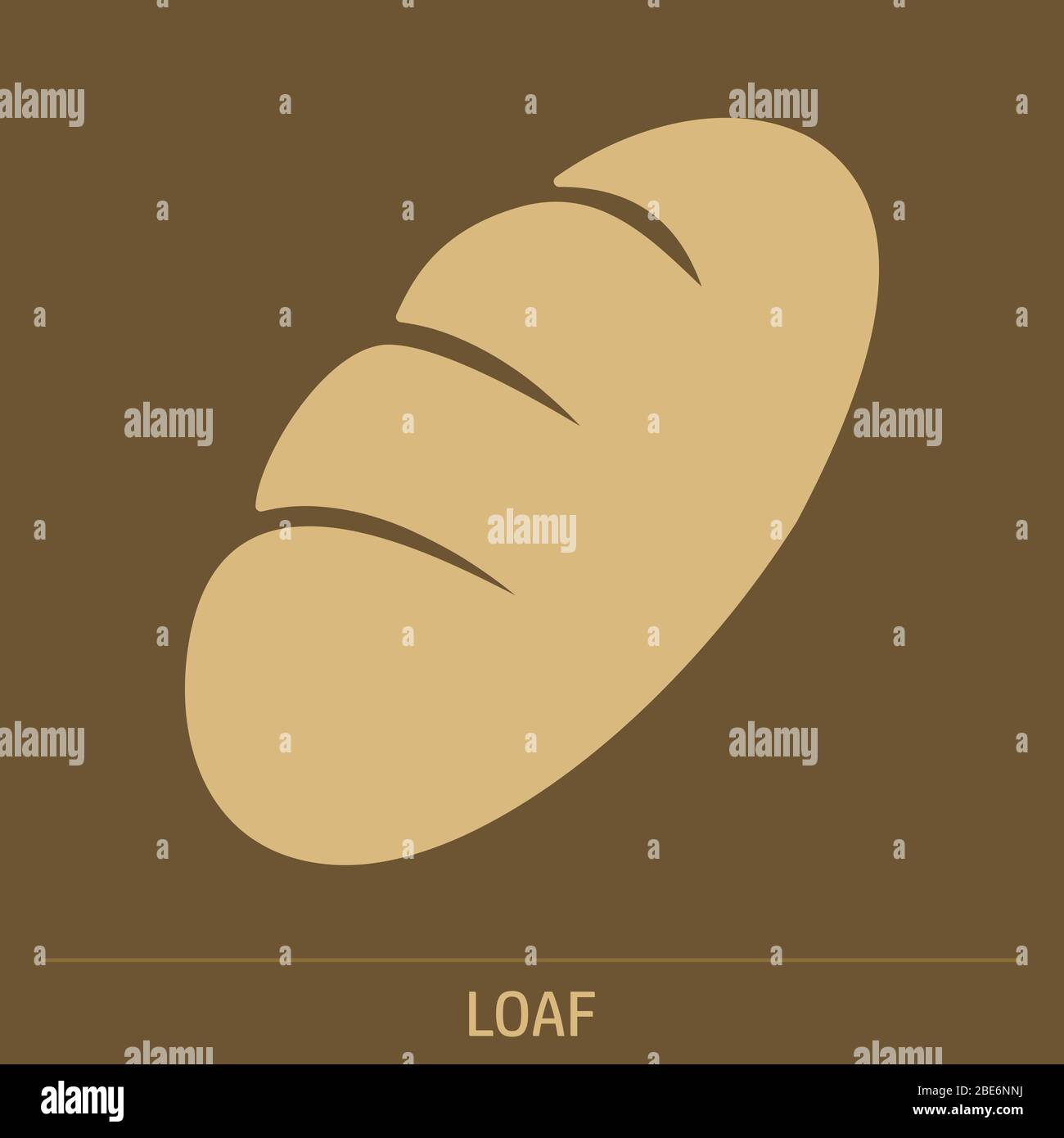 Bread loaf isolated icon design hi-res stock photography and images - Alamy