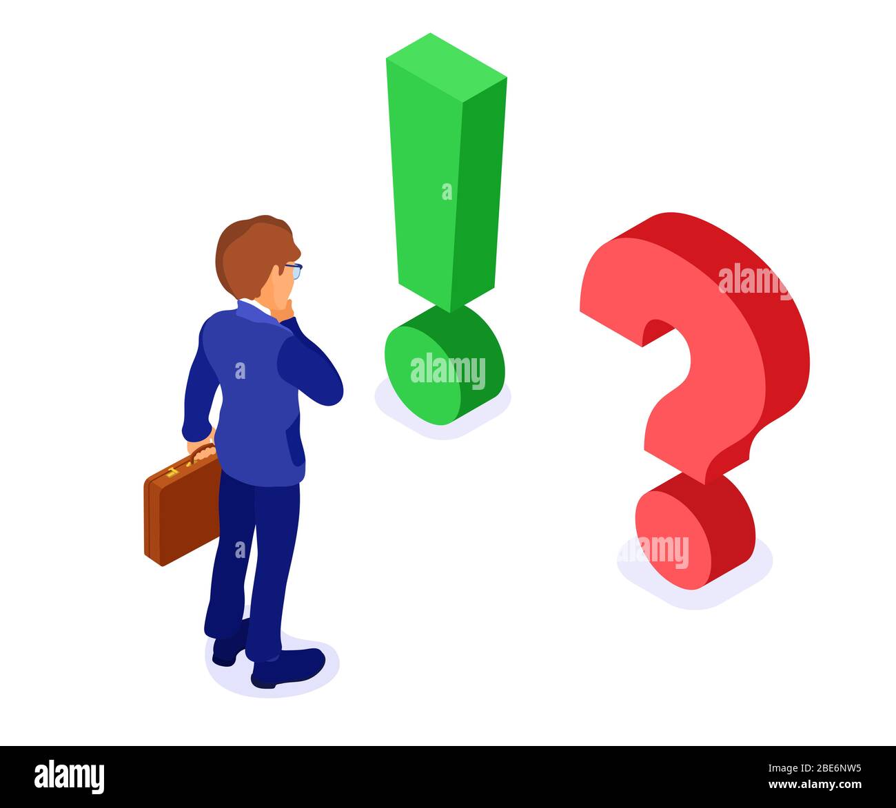 No choice symbol businessman Cut Out Stock Images & Pictures - Alamy