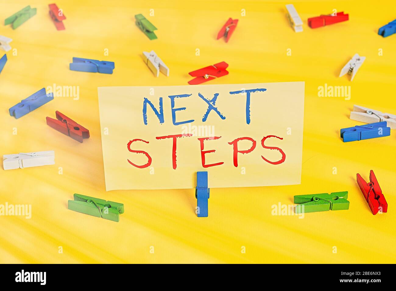 Word writing text Next Steps. Business photo showcasing something you ...