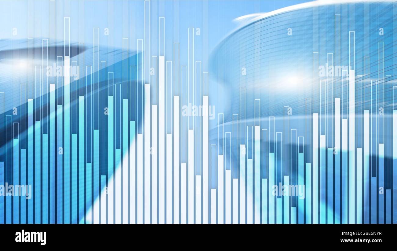 Mixed Media Stock Market Corporate background. Concept City Trading 2.0 ...