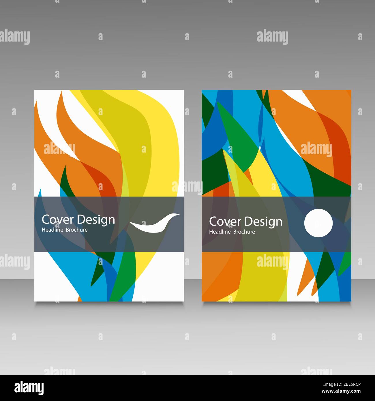 Brochure in colors of Brazil flag. Vector color concept. Design for ...