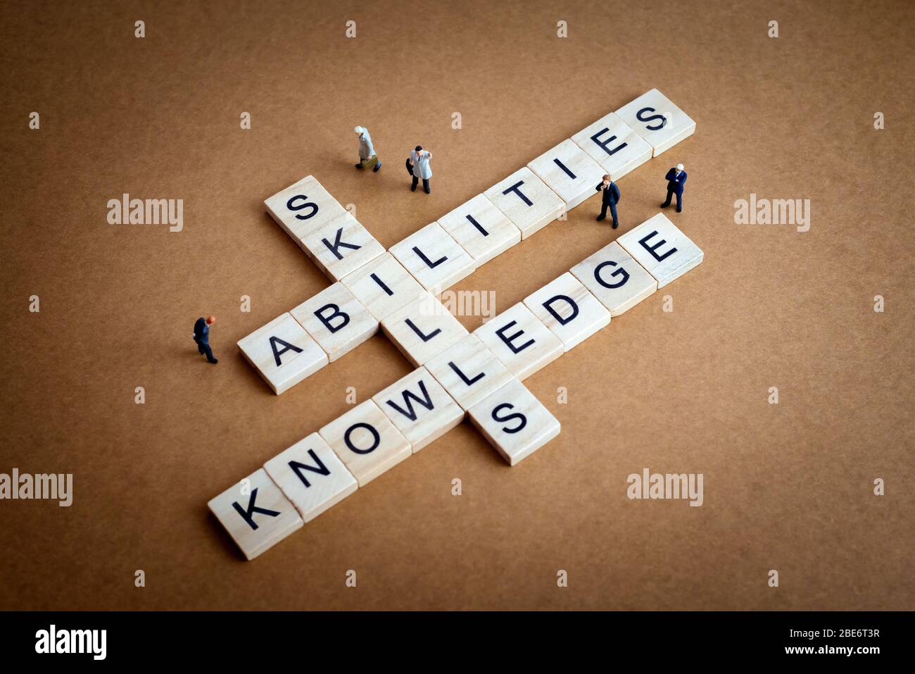 Skills, abilities, knowledge. Business concept Stock Photo - Alamy