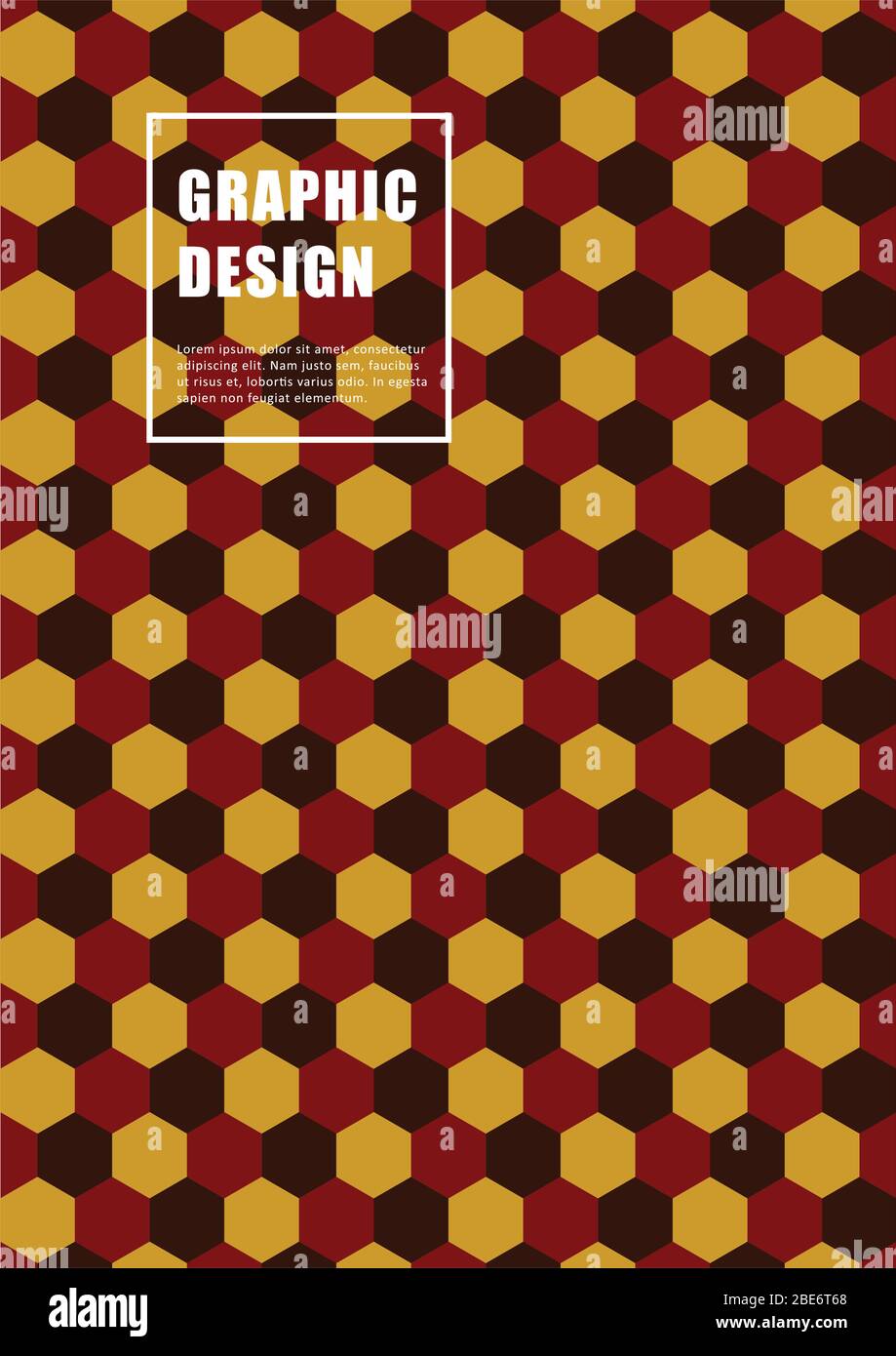 Graphic design layout template with geometric background. Can be used ...