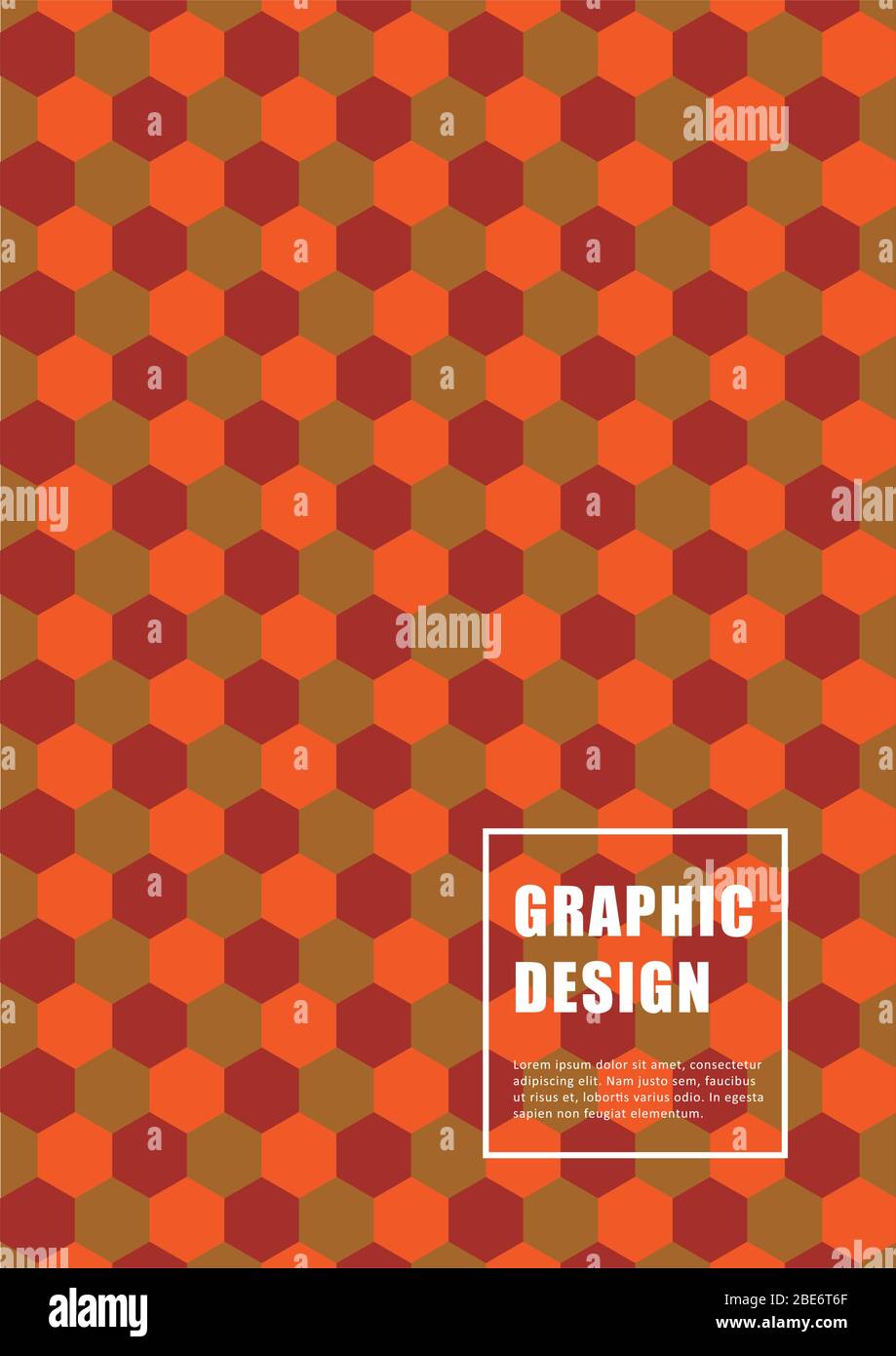 Graphic design layout template with geometric background. Can be used ...