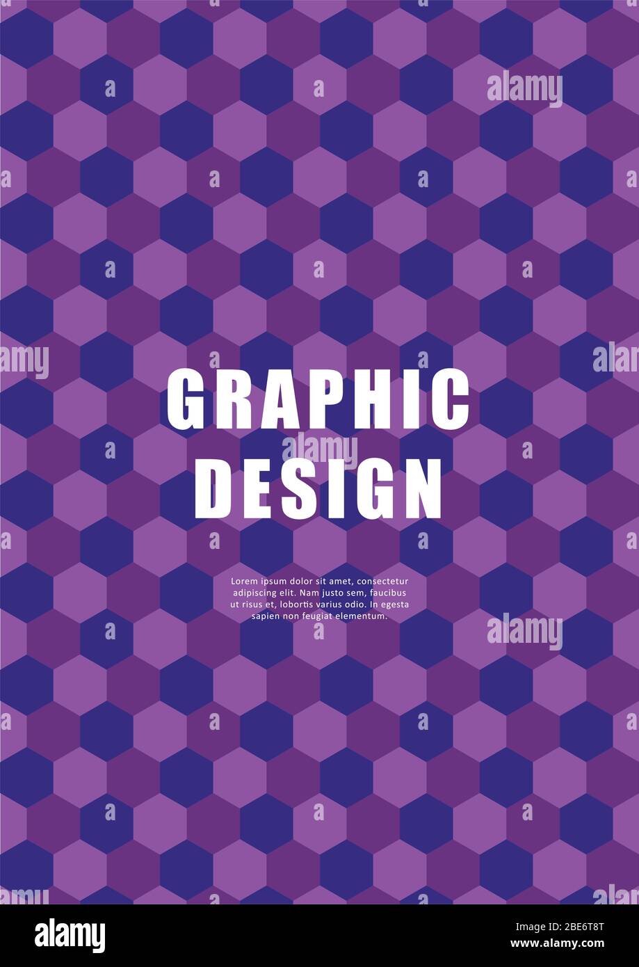 Graphic design layout template with geometric background. Can be used ...