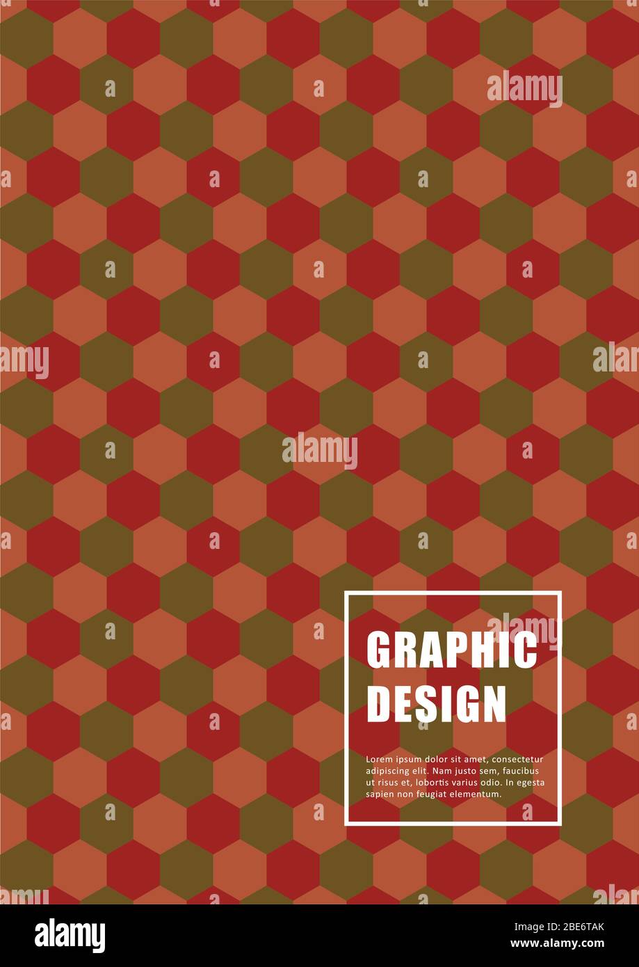 Graphic design layout template with geometric background. Can be used ...
