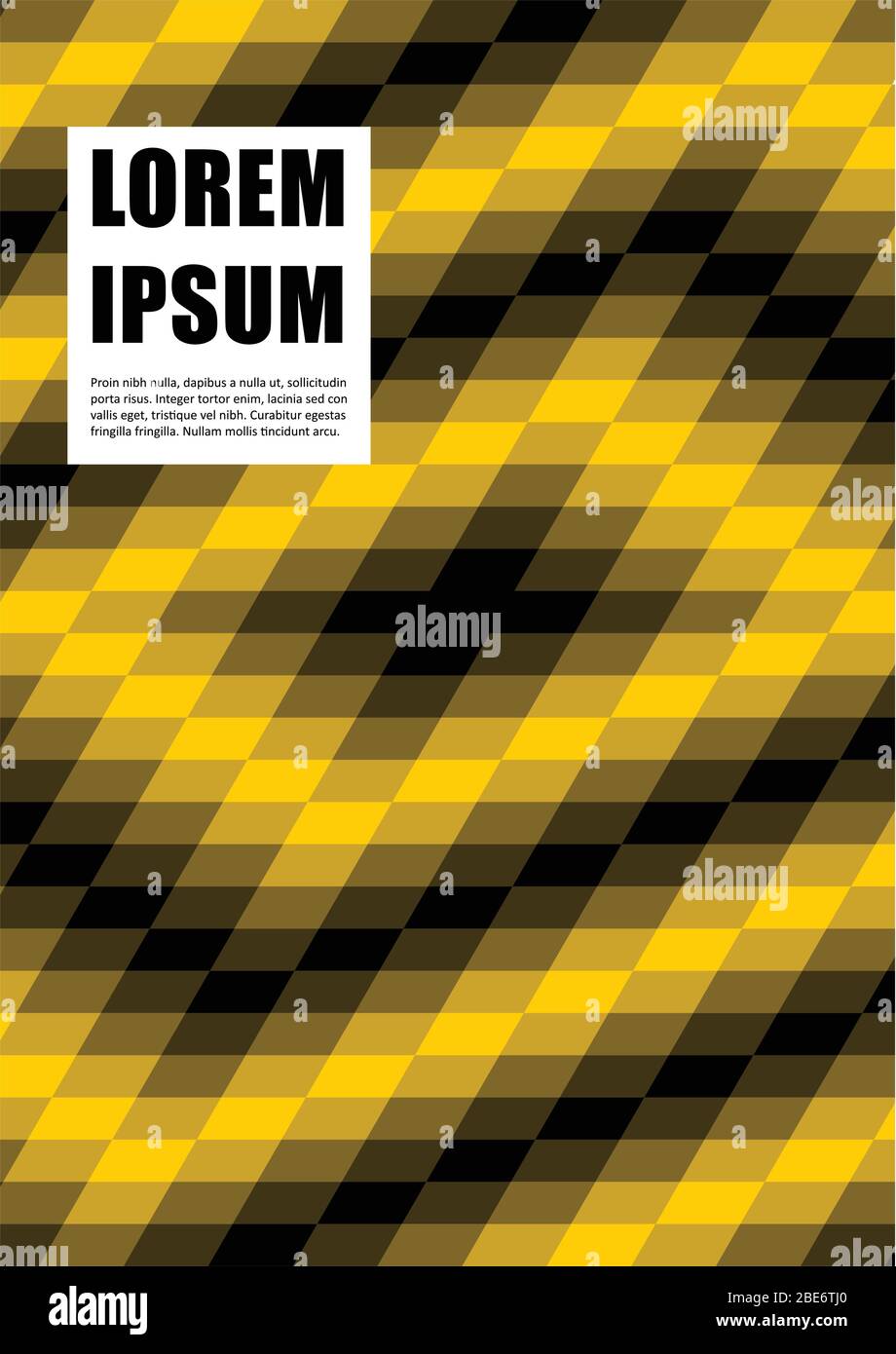 Graphic design layout template with geometric background. Can be used ...