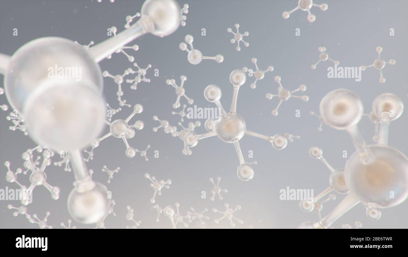 Molecular structure. Molecular chemistry, background with molecular ...