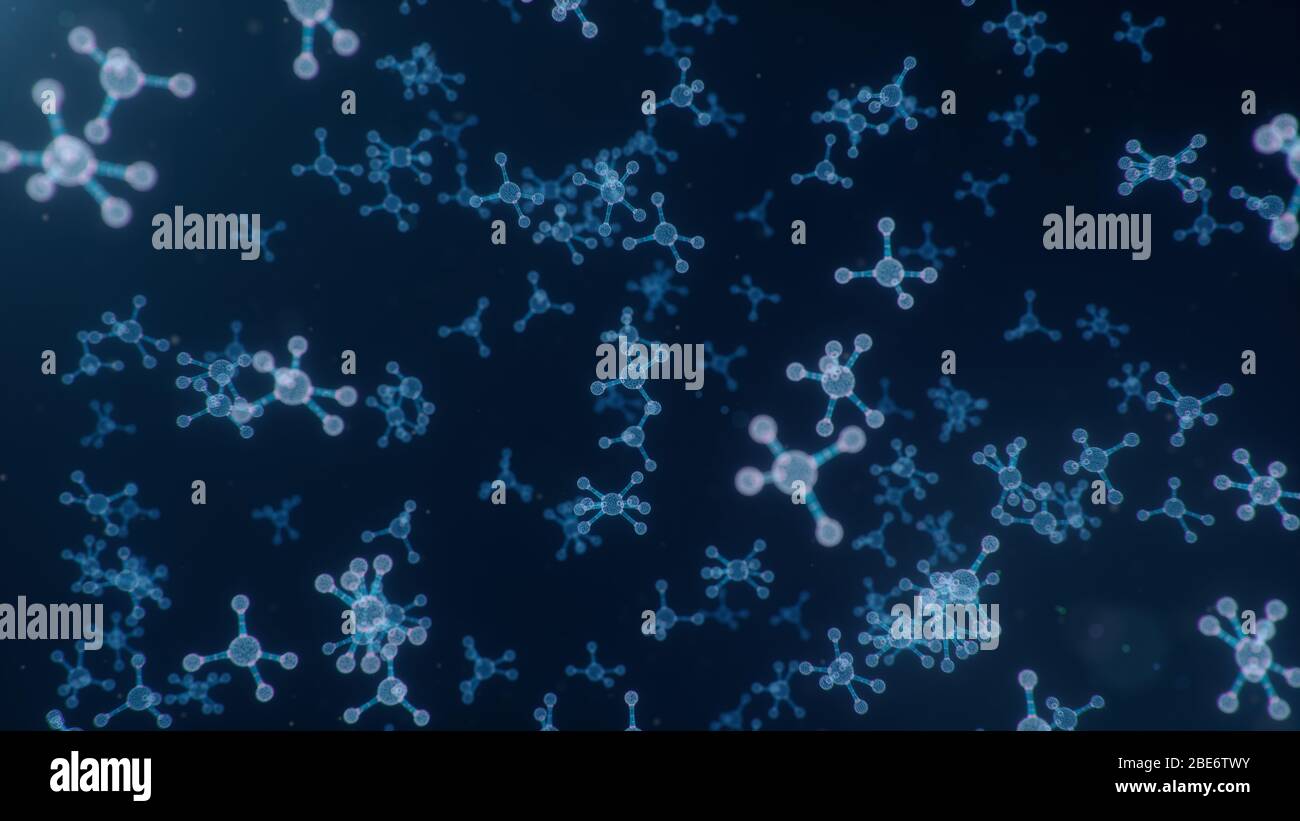 Digital Molecules Atoms Bacground Grid Structure Connection Lines And Dots Molecule