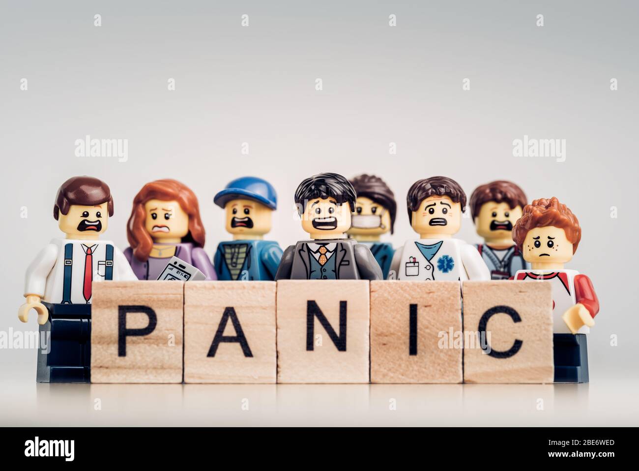 Panic sign hi-res stock photography and images - Alamy