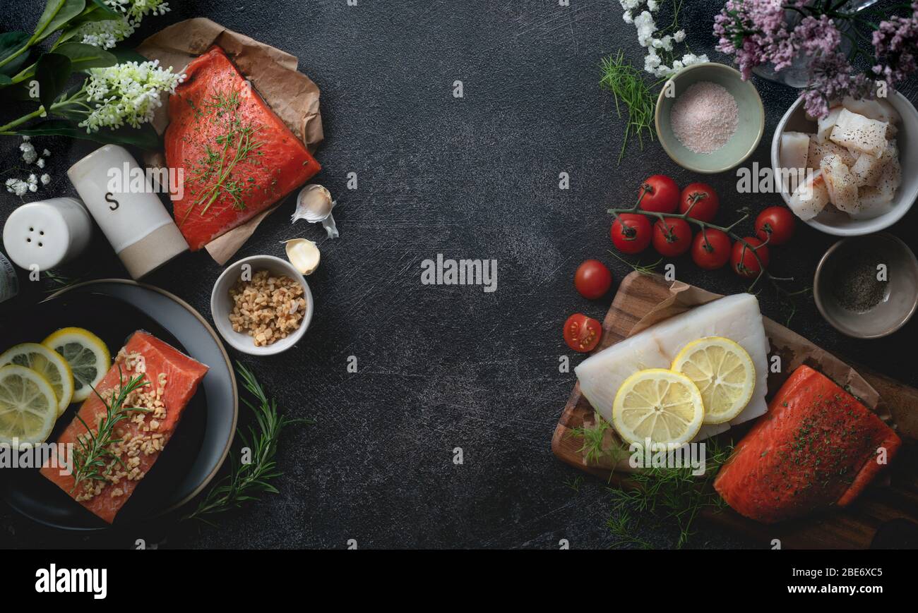 tablescape of food Stock Photo - Alamy